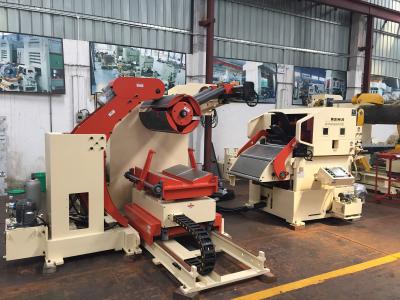 中国 NCの金属のコイルの油圧拡張のDecoilerのストレートナの送り装置の出版物の線幅800のMm 販売のため