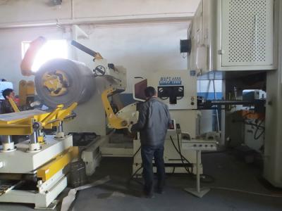 China Double Head Material Frame Coil Feeder Press Stainless Steel Stamping Production for sale