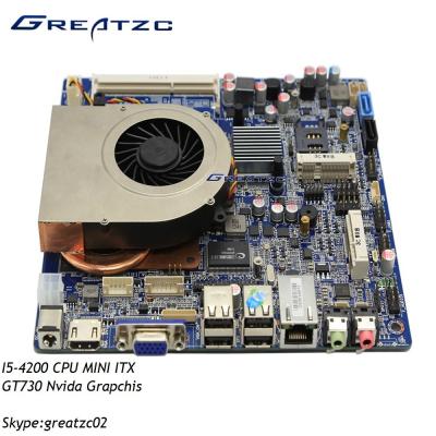 China NVIDIA Mini ITX Motherboard GT730 Integrated 4200u I5 Mini Motherboard 4K for sale