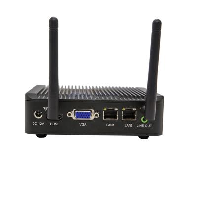 China Dual Core CPU Rugged Embedded Computer J1800 Fanless Low TDP 2 Gigabit LAN for sale