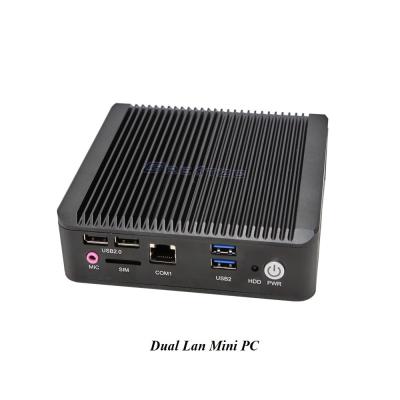 China J1800 Exquisite Small Fanless Industrial PC With 4 USB 2 RJ45 LAN Ports for sale