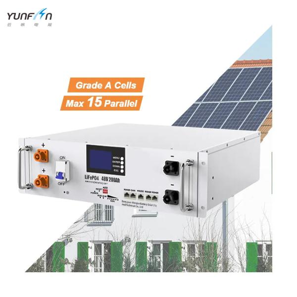 LiFePo4 Rack Mounted Lithium Battery Pack 48V 51.2V 6000 Cycles Life Compatible CAN