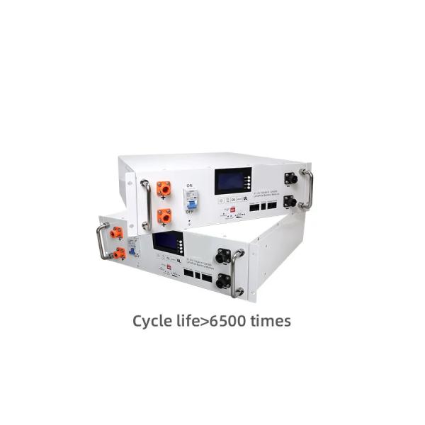 LiFePo4 Rack Mounted Lithium Battery Pack 48V 51.2V 6000 Cycles Life Compatible CAN