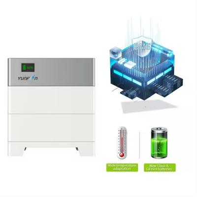 China 51.2V 300Ah 400Ah Residential Lithium Ion Battery 15KWH Stacked Battery Pack All In One for sale