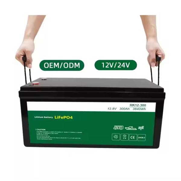 12V 200ah lifepo4 배터리 Deep Cycle RV 배터리 재충전 가능한 리온
