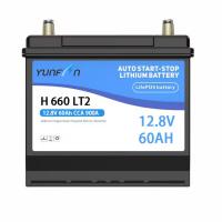 China 60Ah Lithium Car Battery for Start-Stop and Deep Cycle Performance 12V for sale