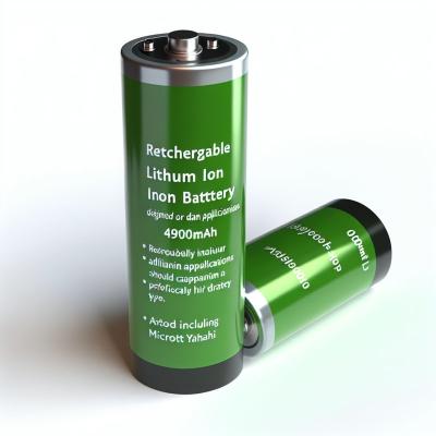 China Drain Applications Cylindrical Rechargeable Lithium Ion Battery with 4900mAh Minimum Capacity for sale