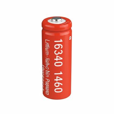 China 16340 Rechargeable Battery USB Type-c Port Lithium Ion High Capacity Battery For Emergency Light for sale