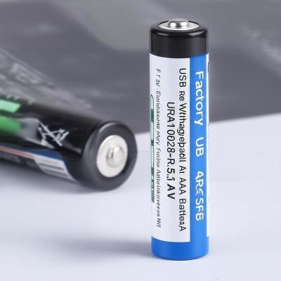 China Factory Wholesale USB Rechargeable AAA Lithium Battery URA1028-R 1.5V 670mAh Eco-Friendly Replacement For Alkaline And Ni-MH for sale