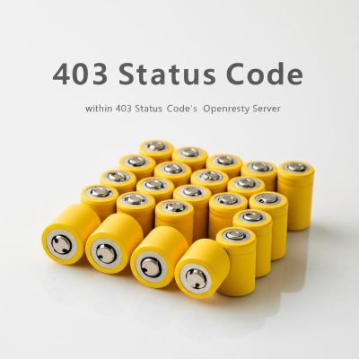 China 403 Cylindrical Battery Cells and for Openresty Server's within 403 Status Code's Openresty Server's Openresty Server for sale