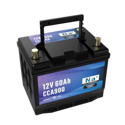 China 12V 60Ah Sodium Ion Starting Battery 900CCA Bluetooth Ultra-Low Temperature Lithium Alternative For Truck Marine And Automotive Stop-Start Systems for sale