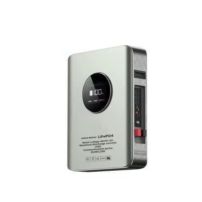 China 51.2V 100Ah Wall Mount LiFePO4 Battery 5.12kWh Solar Storage With LCD Display Smart BMS RS485 CAN IP55 Rated Wholesale And Private Label Solutions for sale