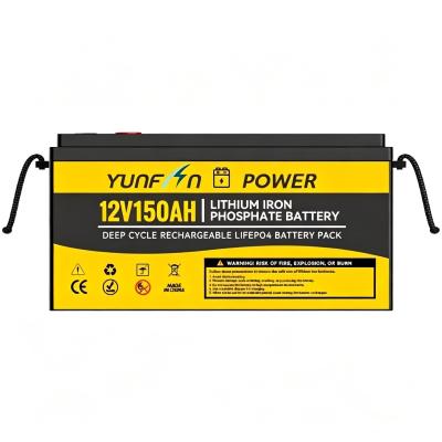 China Factory Direct 12.8V 150Ah LiFePO4 Battery Wholesale OEM ODM Built-in BMS For Solar Storage RV Marine UPS Backup Power for sale