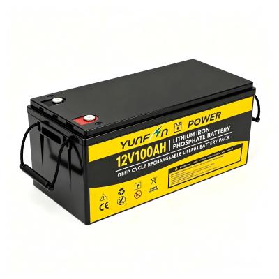 China Yunfan Factory Direct 12.8V 100Ah Lithium Iron Phosphate Battery 5000 Cycles UPS Backup Power Battery OEM ODM Custom Service for sale