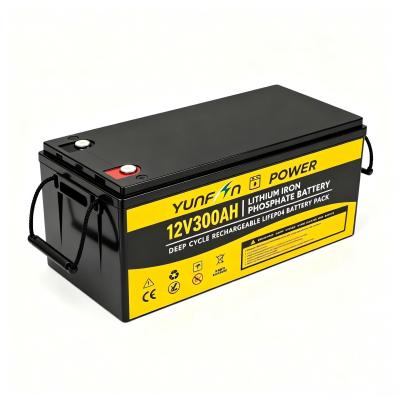 China Yunfan Factory Direct 12.8V 300Ah Lithium Iron Phosphate Battery 5000 Cycles Off-Grid Solar UPS Backup Power Battery OEM ODM for sale
