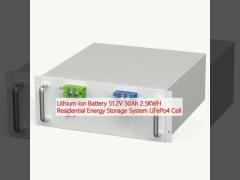 リチウムイオン電池 51.2V 50Ah 2.5KWH 住宅用エネルギー貯蔵システム LiFePo4セル