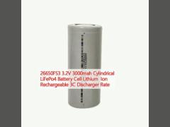 26650FS3 3.2V 3000mah Cylindrische LiFePo4 batterijcel Lithium-ion oplaadbare 3C-ontlading