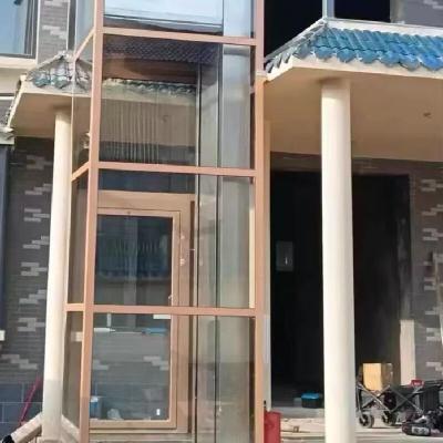 China 304# Ss Cabin Elevator Aluminium Alloy Cabin Well Shafts For 5 Floor Automatic Elevator for sale