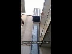 compact outdoor elevator for villas | small home lift