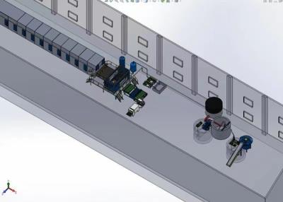 Cina Vassoio automatico 2.2*1.8*2m dell'uovo dell'uovo di capacità 2000 dei semi di carta di Tray Machine 50kw in vendita