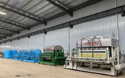 China Groot Capaciteits 6-8 Ei Tray Machines Rotary 7800pcs/Hr Te koop