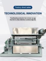 China Fully Automatic 80kw Egg Crate Making Machine Recycling Paper 3000pcs/h for sale
