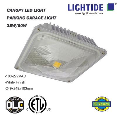 China ETL_cETL Listed LED Ceiling Canopy Lights 35W, 100-277vac, 4500lm,  white finish for sale