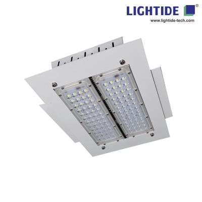 China Lightide Recessed LED Gas Station Canopy Lights 100W, 100-277VAC, 5 yrs Warranty for sale