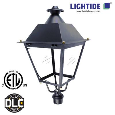 China DLC qualified LED Street Post Top Light Fixtures, 50W, 120-277VAC, 5100 lm, 5700K, 5 yrs warranty for sale