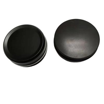 Cina Vaso 5g 10g 15g 30g 50g 60g 100g Bottone di alluminio nero rotondo per la pulizia del viso e la cura della pelle in vendita