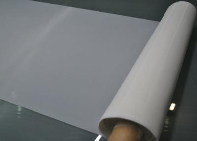 China Malla blanca del paño de empernado del poliéster de la elasticidad baja 60 para la impresión/la filtración del PWB en venta