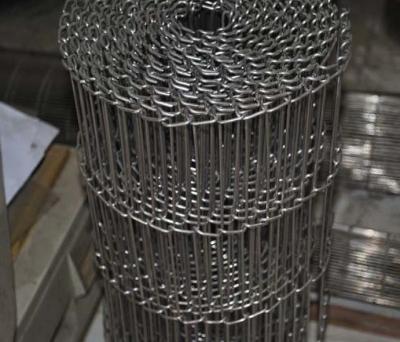 China Food Processing Flat Wire Mesh Conveyor Belt Smooth Surface , Alkali Resistant for sale