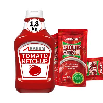 China Custom Logo Tomato Ketchup Sauce in flessen, houdbaarheid 2 jaar Te koop