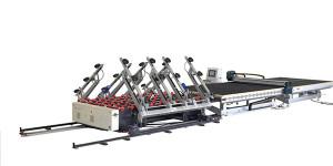 China Automatic CNC Shaped Glass Cutting Line for sale