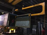 China U Shape Container Unloading Crane,C Clamp for Glass Unloading,C Crab for Glass Crates Loading&Unloading from Containers, for sale