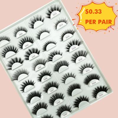 Cina 2022 fast cheap vegan 5d mink fast shipping pbt private label shipping cost 2022 ins fashion style silk eyelashes false in vendita