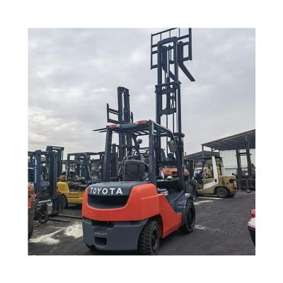 China Fabricação de empilhadeiras a diesel de 3,5 toneladas com camião de paletes semilevantador e largura de garfo normal à venda