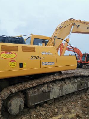 China 22000 KG Tweedehands Hyundai 220 220-5 Hydraulische graafmachine 22 ton bedrijfsgewicht Te koop