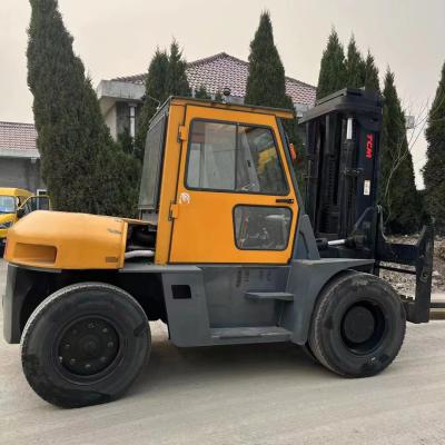 Cina 8 tonnellate di carrello elevatore TCM FD80 a Shanghai con dimensioni di routine e larghezza di forcella in vendita