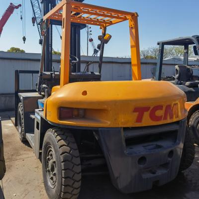 中国 2019年 中古 日本製 7トンの TCMフォークリフト FD70 標準フォーク幅 販売のため