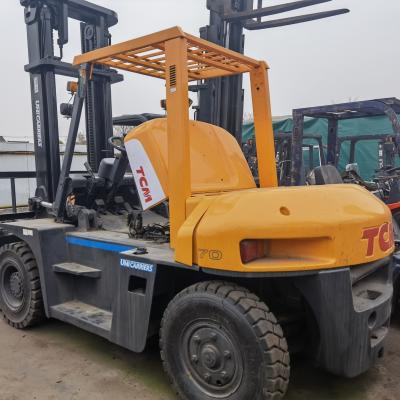 Cina In ottime condizioni, giapponese usato da 7 tonnellate FD70 e larghezza di forcella di routine in vendita