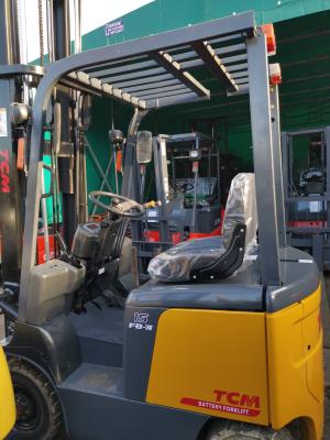 China 1500 kg Weight TCM FB15 1.5 TON Electric Forklift Truck with Isuzu Engine and CE Mark for sale