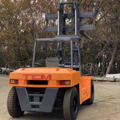 Cina FD100 TCM carrello elevatore di 10 tonnellate in buone condizioni con motore diesel e larghezza di forcella di routine in vendita