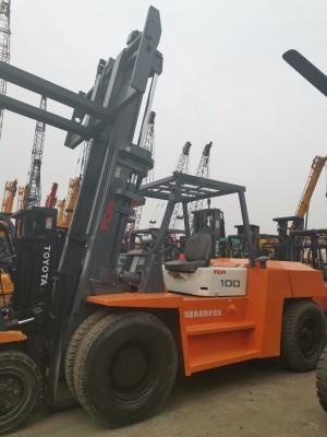 Cina FD100 TCM carrello elevatore di 10 tonnellate in buone condizioni con motore diesel e larghezza di forcella di routine in vendita