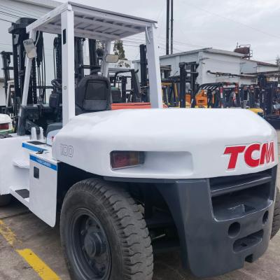 中国 消費量 10 トン TCM FD100Z 2 ステージ 4 メートル 機械修理工場用フォークリフト 販売のため