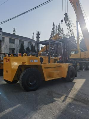 China Fork Width Routine TCM FD160 Diesel Forklift 16TON Used with Printing Shops in Shanghai for sale