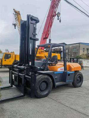 中国 体重 KG 10000 kg 状態良好 Tcm 10トンのフォークリフト FD100 中古スタッカー 日本原産 販売のため