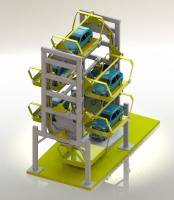 China Automatic Compact Vertical Rotary Parking System Lightweight for sale
