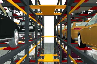 China Staal 2 Level Parking Lift Verhoogd parkeerapparaat met motorvermogen 5,5 - 7,5 kW Te koop