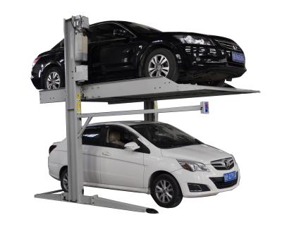 China Customizable Galvanized Wave Platform Double Decker Parking Lift For 2 Cars for sale